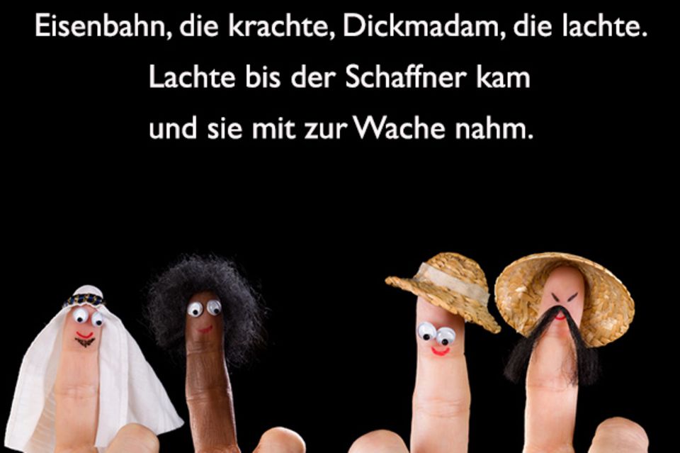 Kurze Reime wie die Dickmadam eignen sich besonders gut für ...