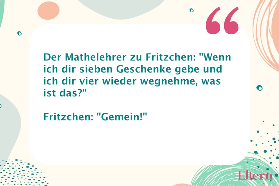 Fritzchen-Witze: Matheunterricht | Eltern.de