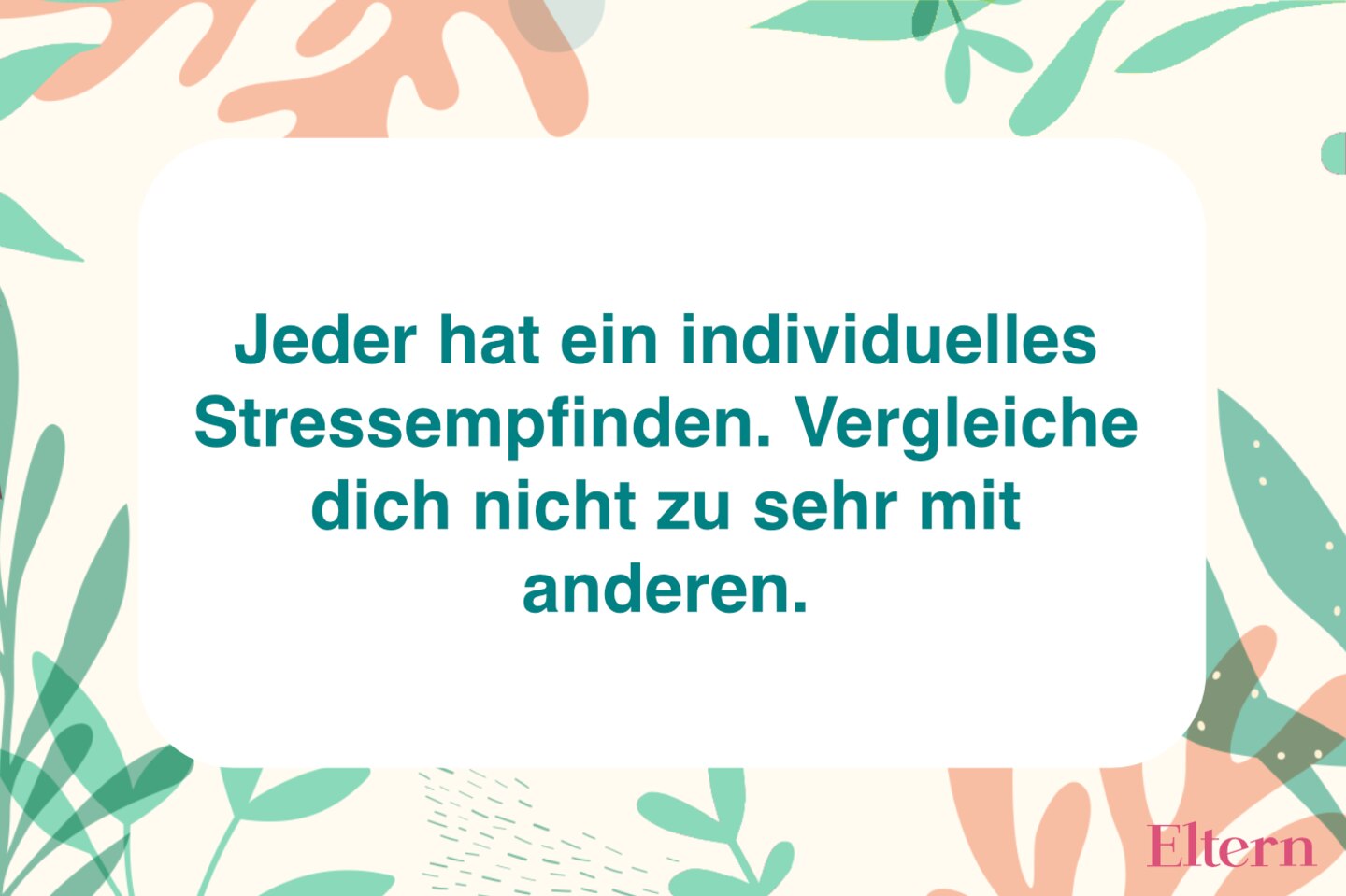 Konzentriere dich lieber auf deine Bedürfnisse. | Eltern.de